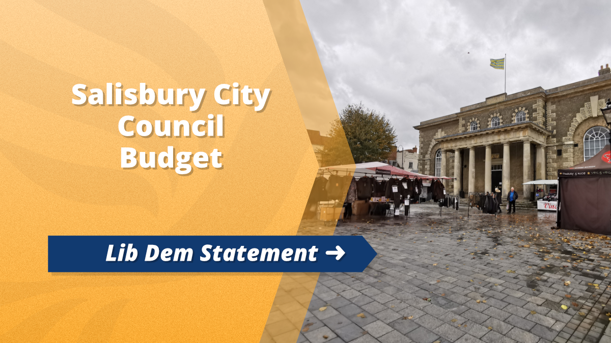 Salisbury City Council Budget Statement - Salisbury Liberal Democrats