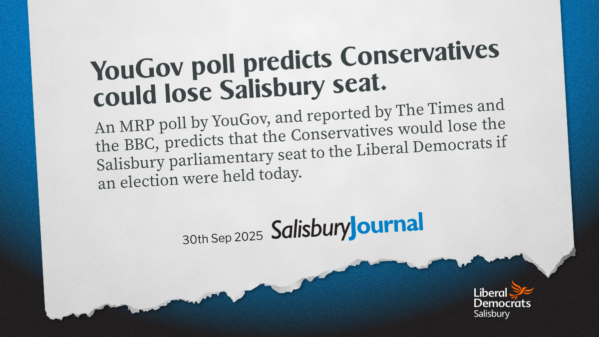 YouGov Poll predicts Lib Dem Win in Salisbury - Salisbury Liberal Democrats